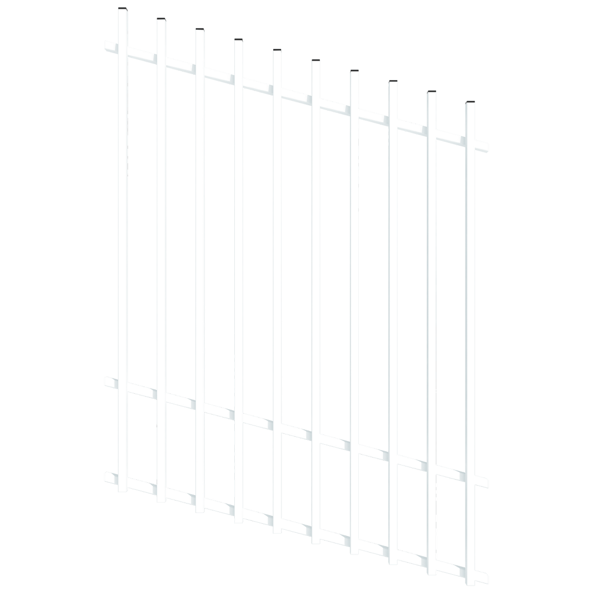 ProtectorAl 0350-1200W x 1500H Pearl White Batten Pool Fence Panel ...