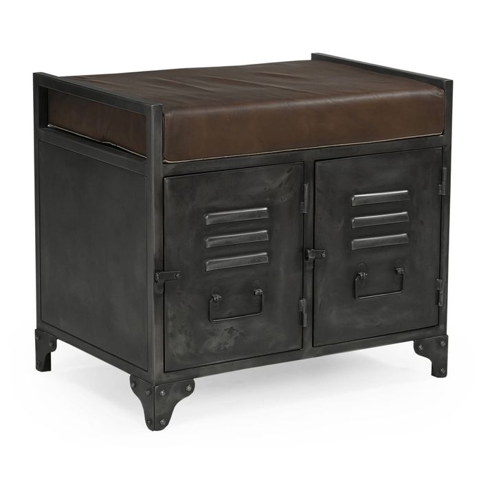Leather Handmade Locker Bench - Bunnings Australia