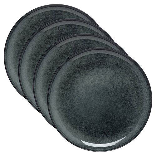 4PK Ecology Element 26.5cm Stoneware Dinner Plate Round - Raven ...