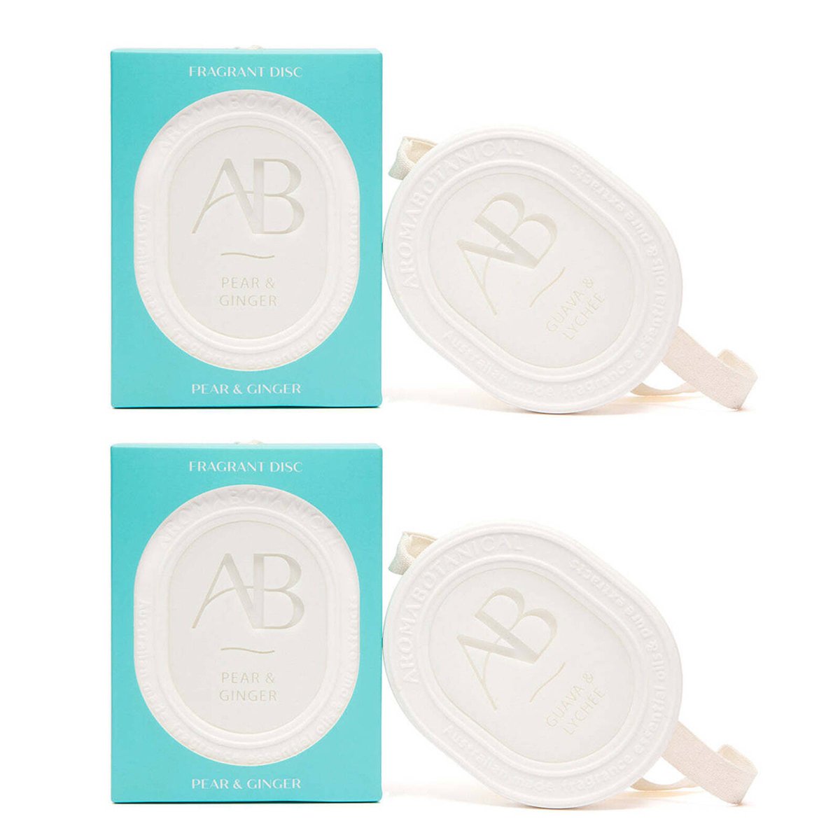 2PK Aromabotanical Fragrant Disc Scented Fragrance - Pear & Ginger ...