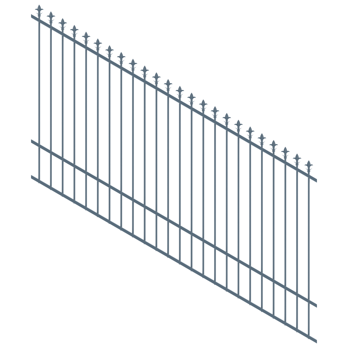 ProtectorAl 1201-2400W x 1500H Deep Ocean Spear Top Pool Fence Panel ...