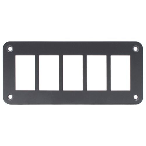 Switch Boss 5 Gang Black Aluminium Rocker Switch Mounting Panel ...