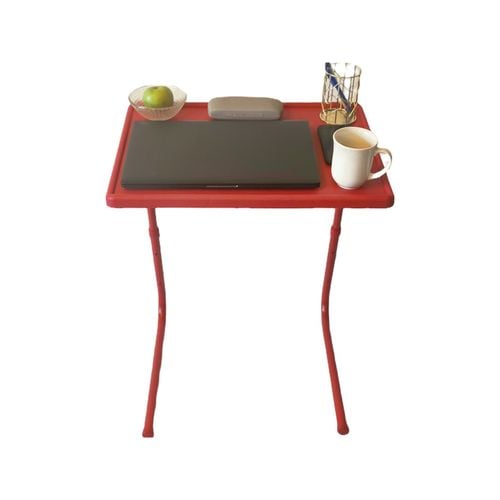 TABLE BUDDY 52.50x40x73cm Adjustable Folding Table - Cherry Red ...