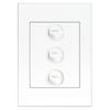 HPM VIVO 3 Gang Fan / Light / Heat Switch - 3 Gang - Bunnings Australia