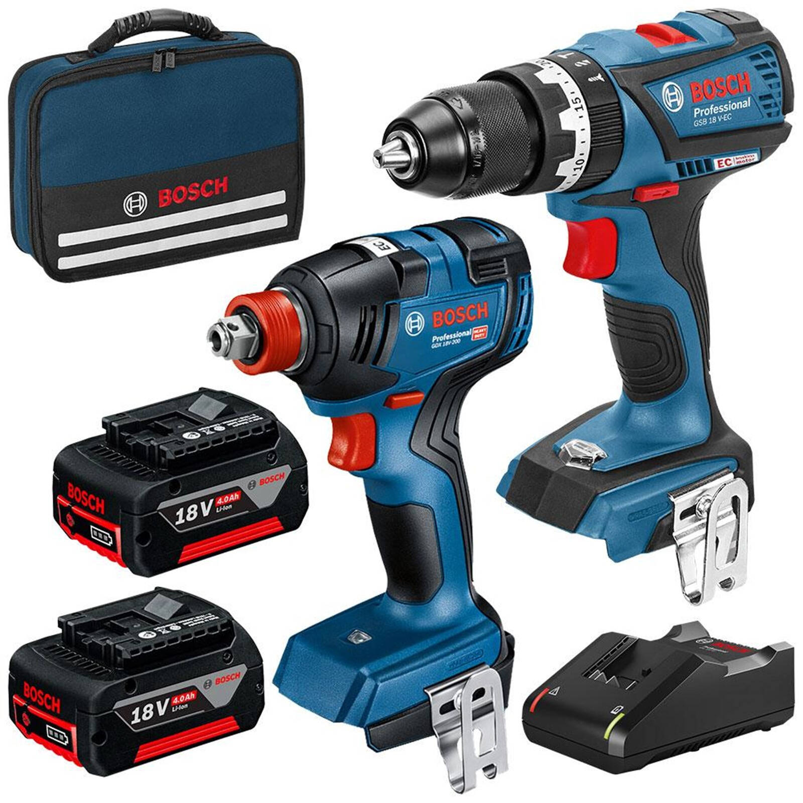 Bosch 18V Professional 2 Piece Brushless Combo Kit 0615991FH5 Bunnings Australia
