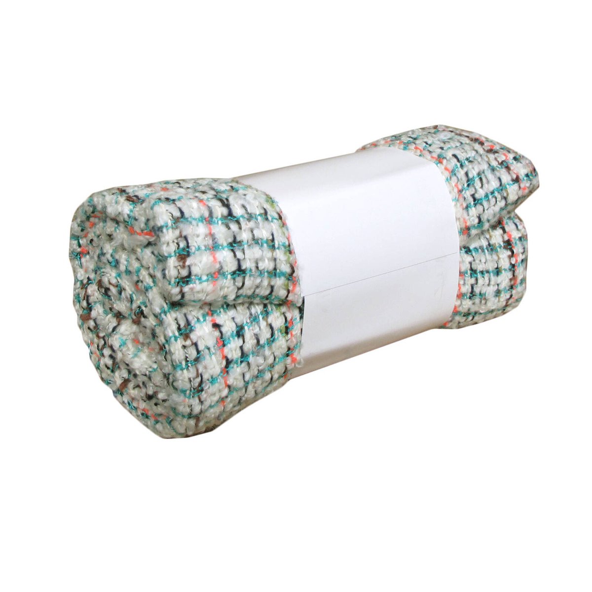 Hotel Living Evie Knitted Fringe Throw Rug D1 - Bunnings Australia