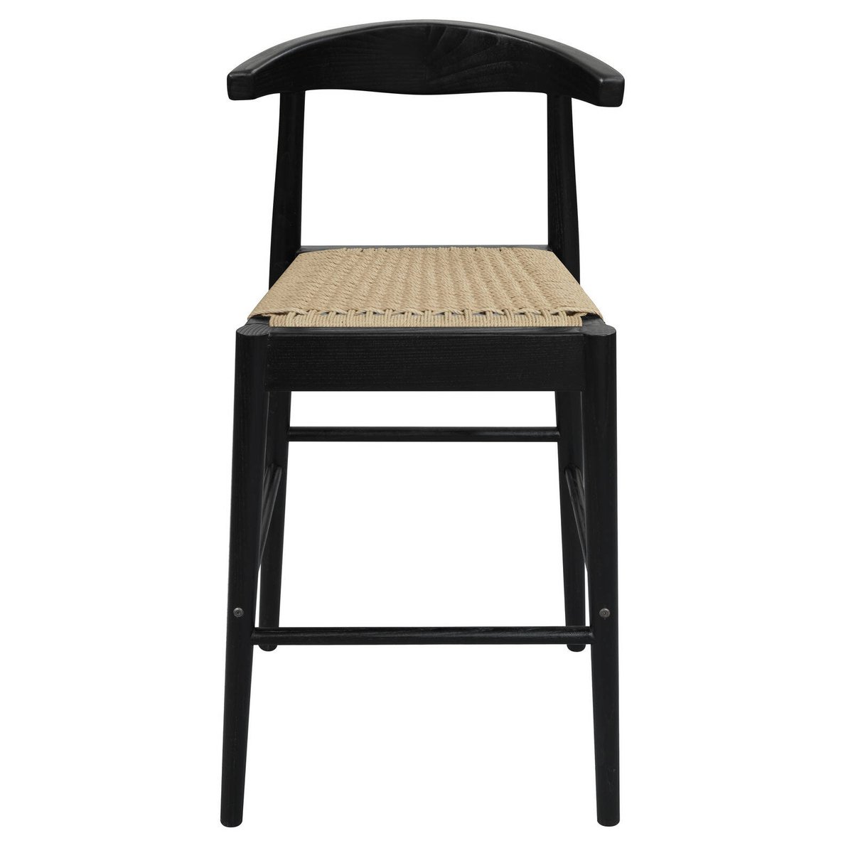 Arden Solid Oak Loom Kitchen Counter Stool (Black) - Bunnings Australia