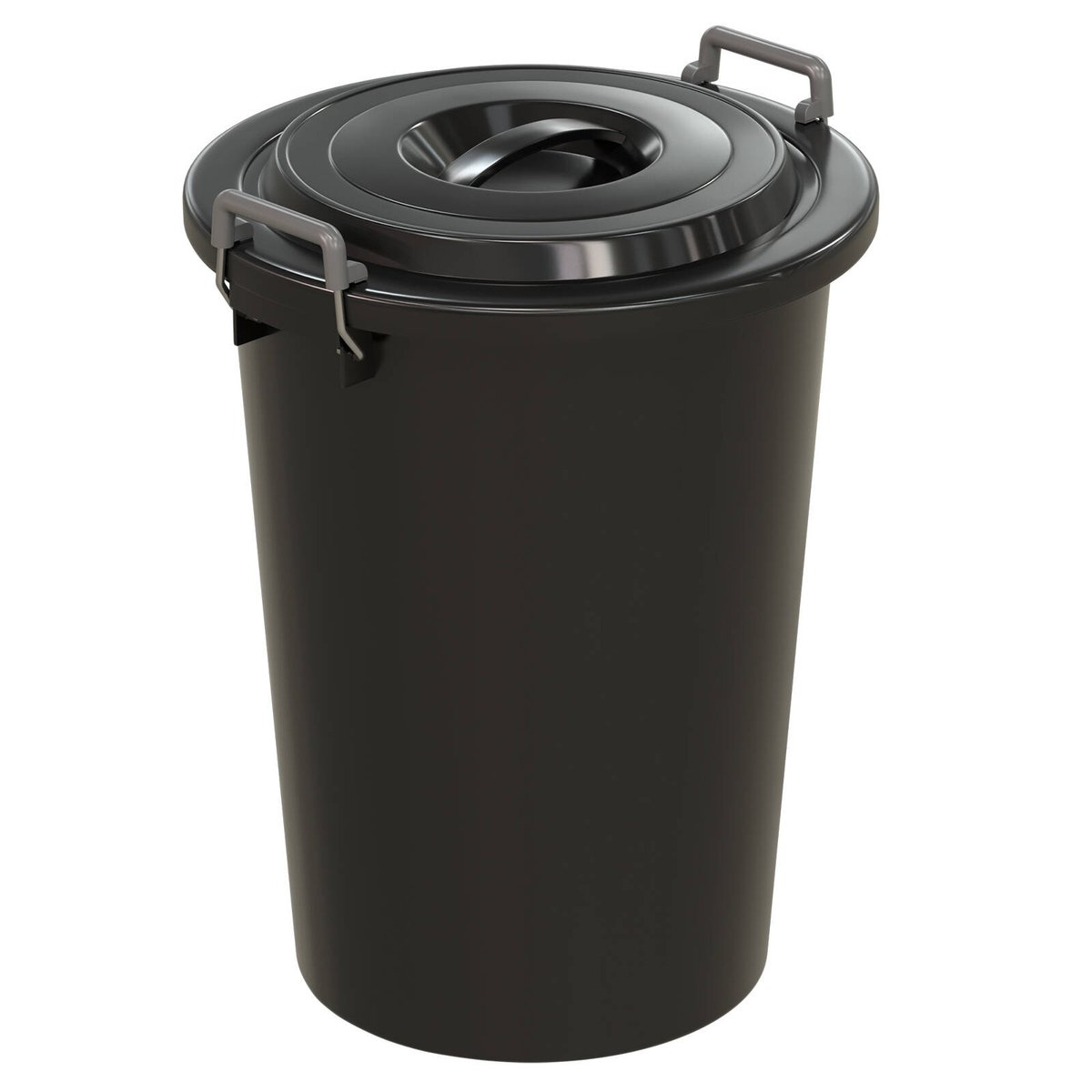 Handy Bins 40L Black Garbage Bin With Lid - Bunnings New Zealand