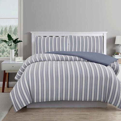 Ardor Boudoir King Chambray Cove Quilt Cover Set - Bunnings Australia