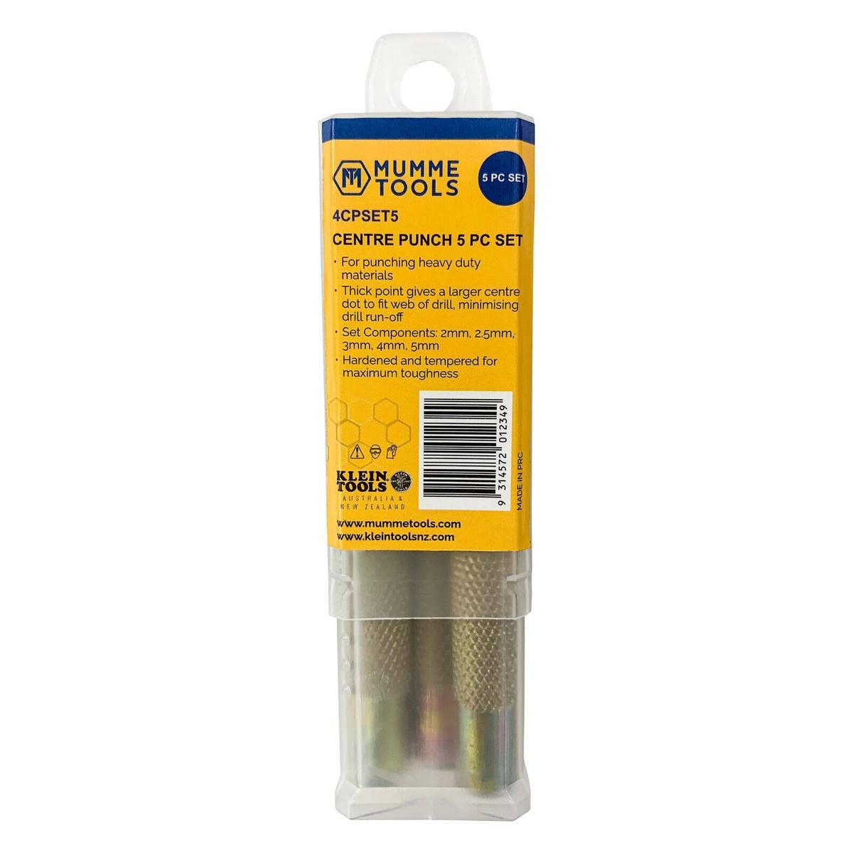 Mumme Tools 5 Piece Centre Punch Set - Bunnings Australia