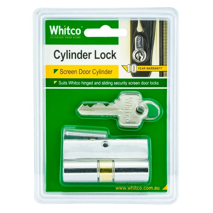 Whitco 5 Pin Cylinder Replacement Security Door Lock - Bunnings Australia