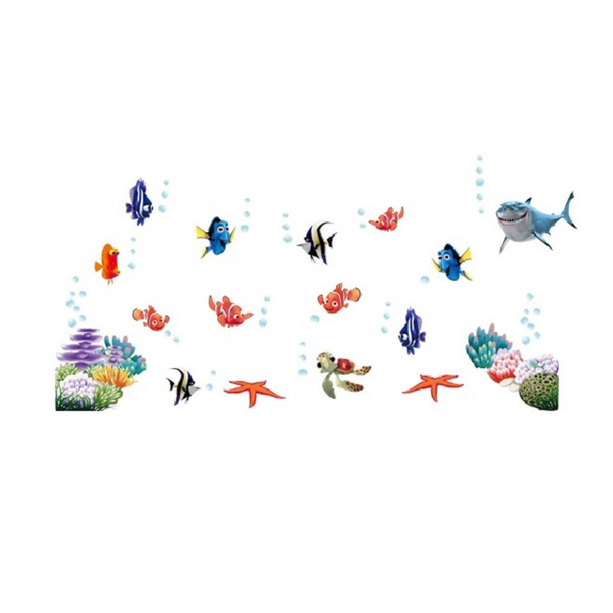 Allwallstickers Medium Multicolour Finding Nemo Kids room / Nursery ...