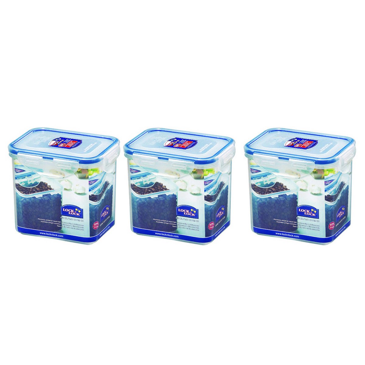 3PK Lock & Lock HPL808 Classic Food Container 850ml - Bunnings Australia