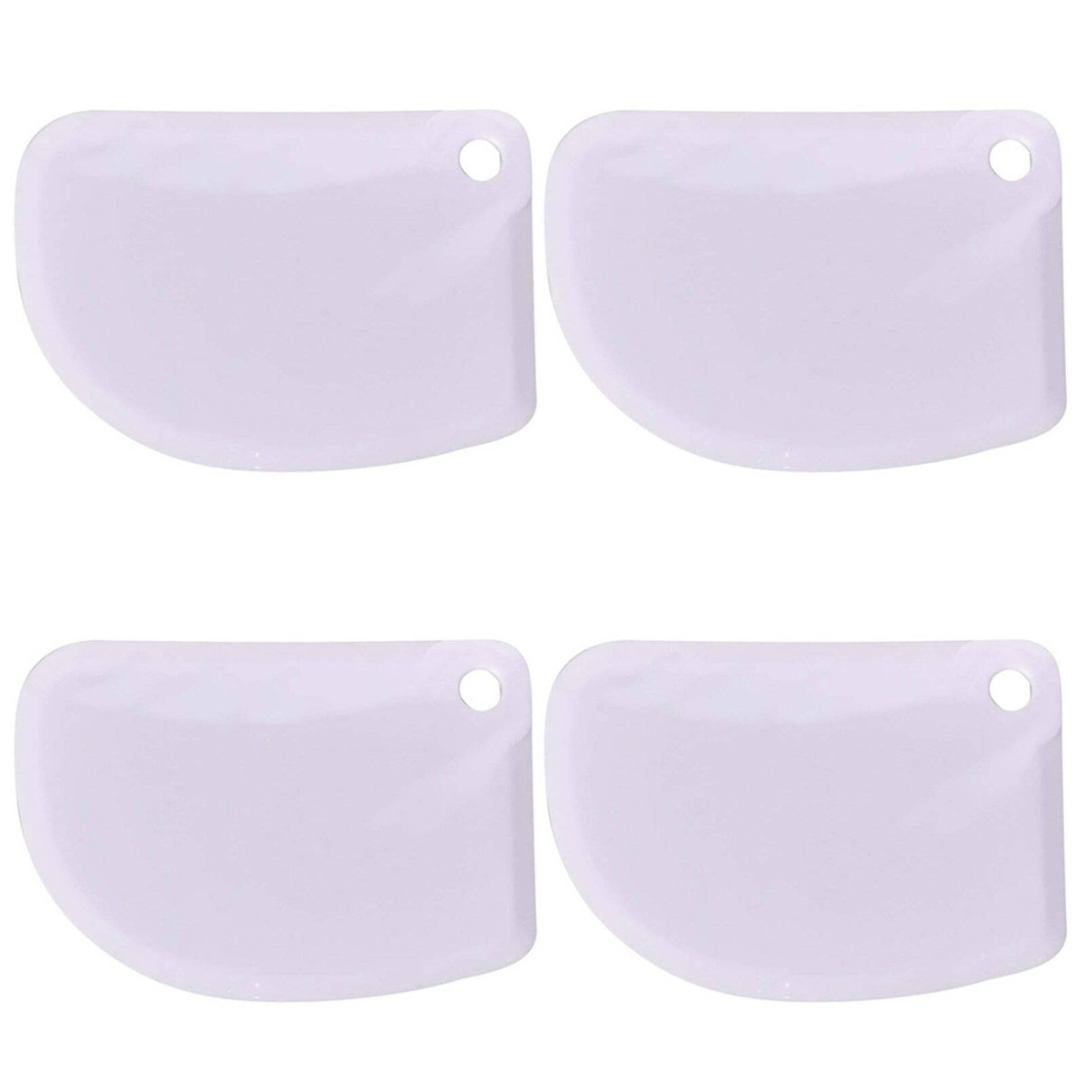 4PK Bakemaster 12cm Dough Scraper w/ Hanging Loop - White - Bunnings ...