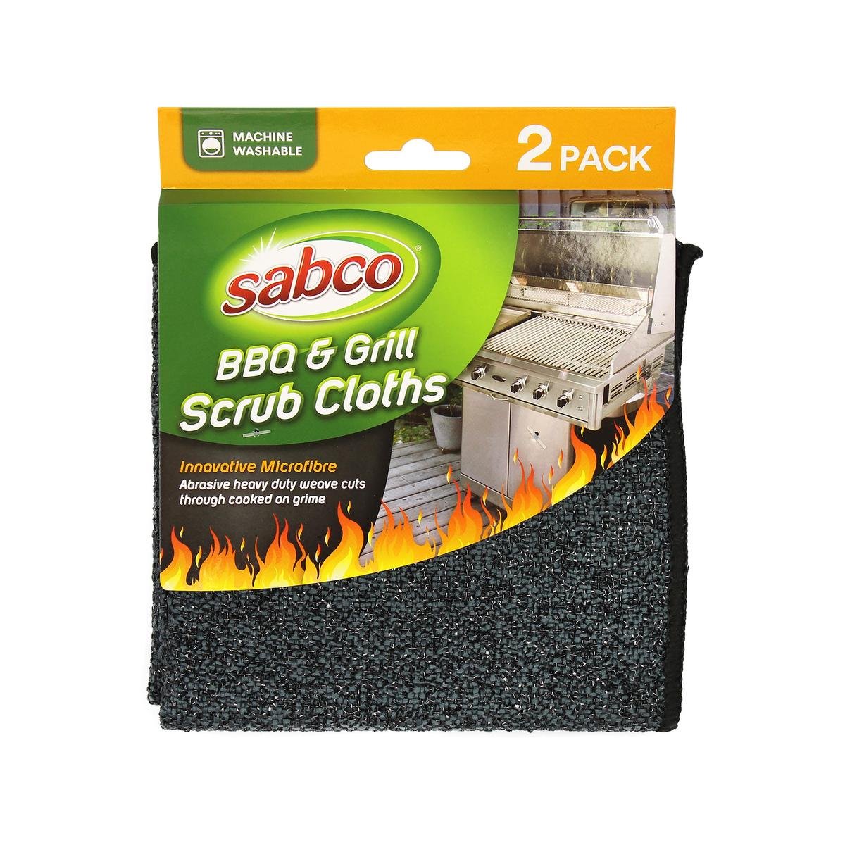 BBQ & Grill Scrub Cloths 2 Pack - Bunnings Australia