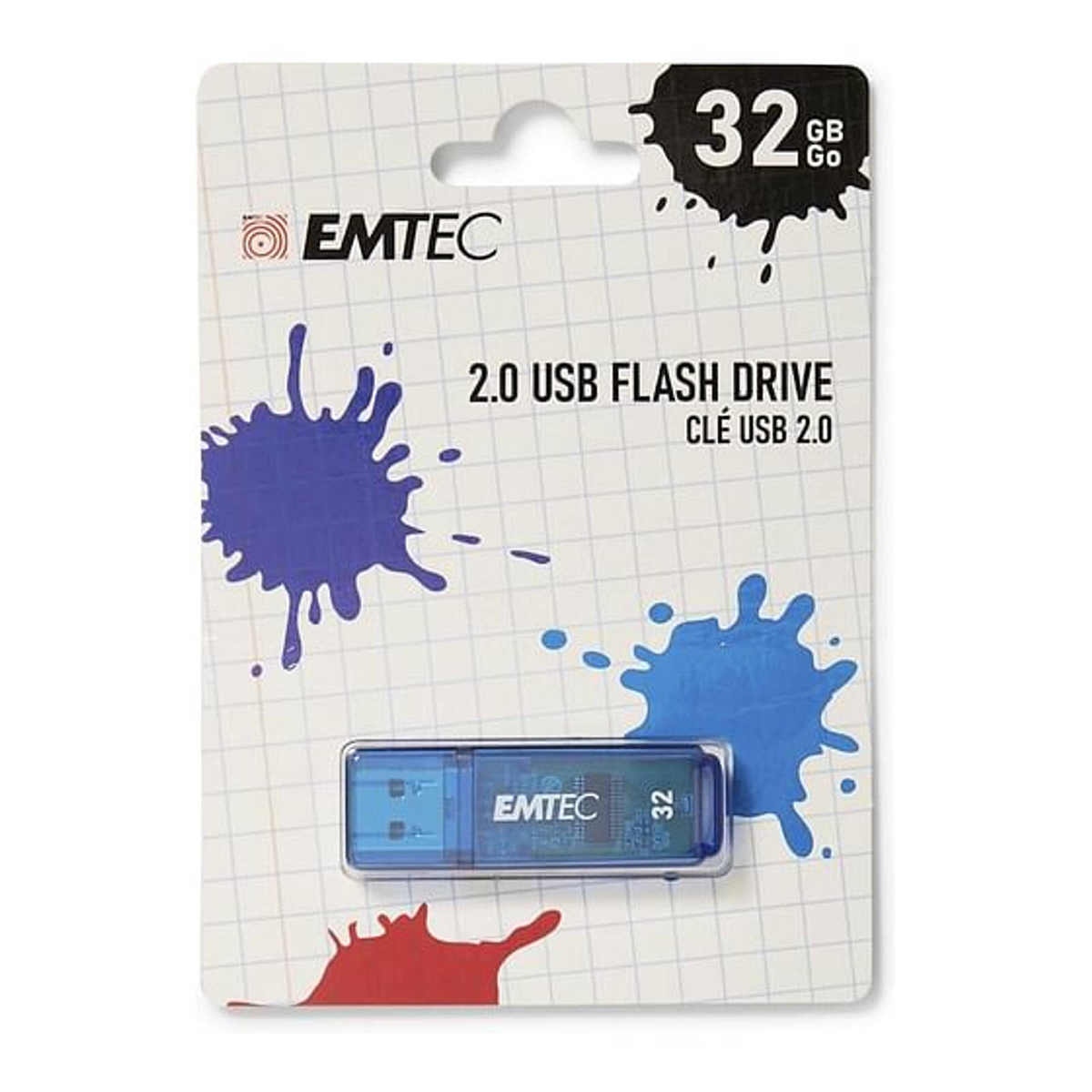 Emtec K100 USB 2.0 32GB USB 2.0 Single Blue [ECMMD32GK102W] - Bunnings ...
