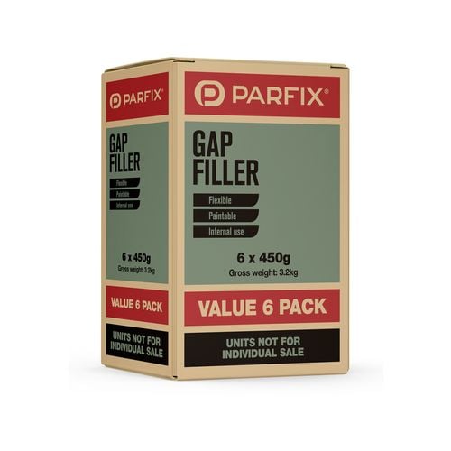 Parfix 450g White Gap Filler - 6 Pack - Bunnings Australia