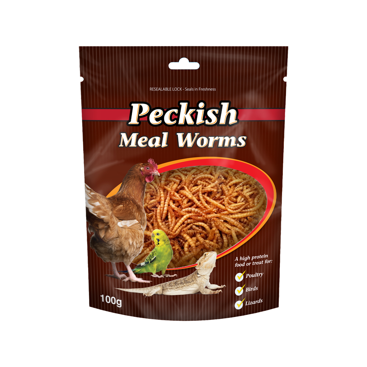 Peckish 100g Dried Meal Worms - Bunnings Australia