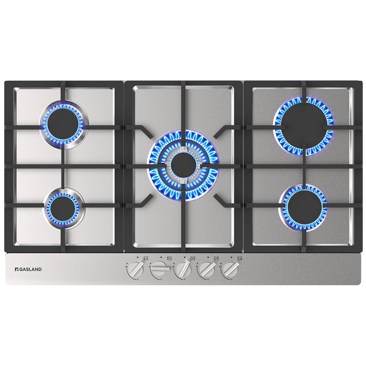 Gasland Chef 90cm Gas Cooktop Stainless Steel with 5 Burners - Bunnings ...