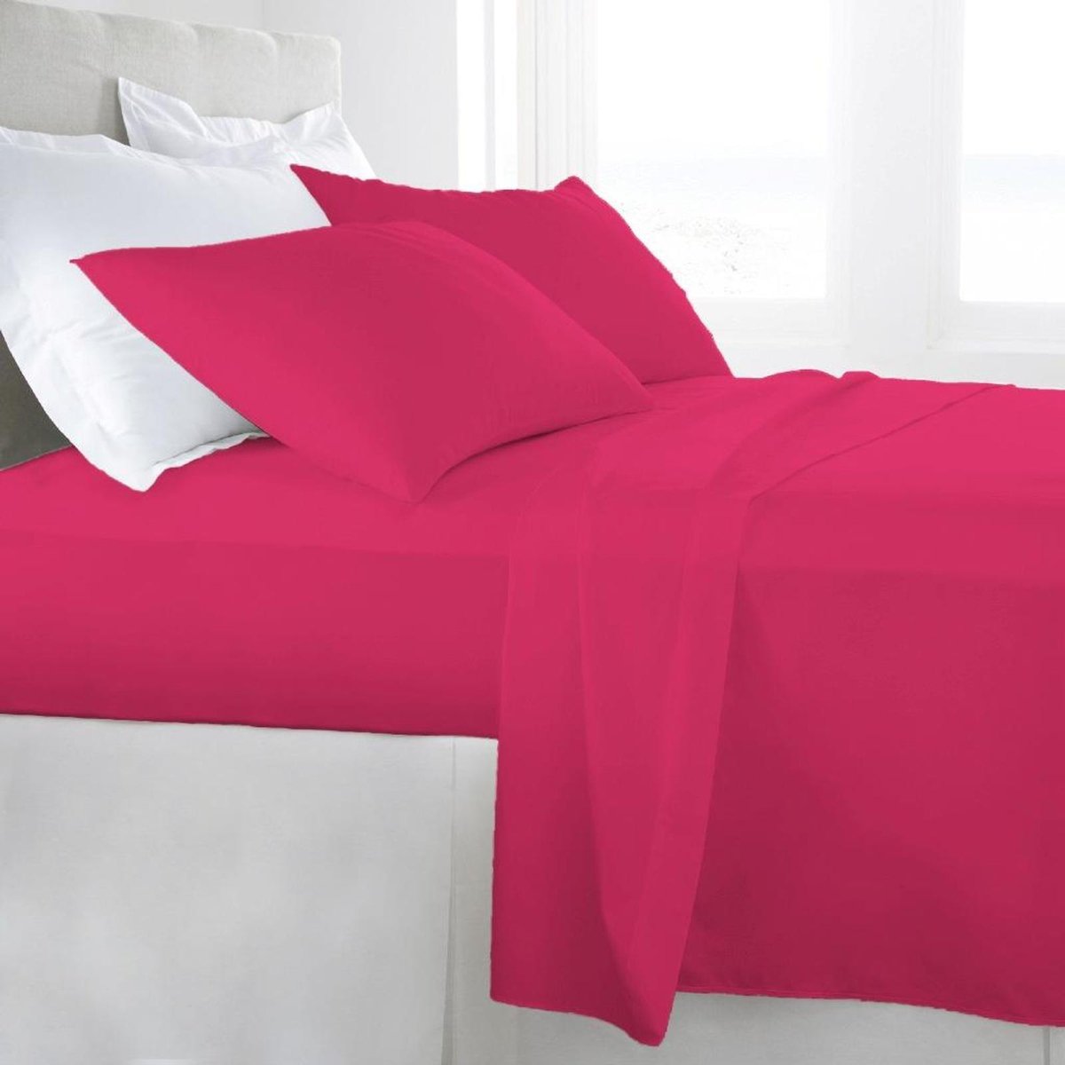 Luxor King Hot Pink 1000TC Egyptian Cotton Sheet Set - Bunnings Australia