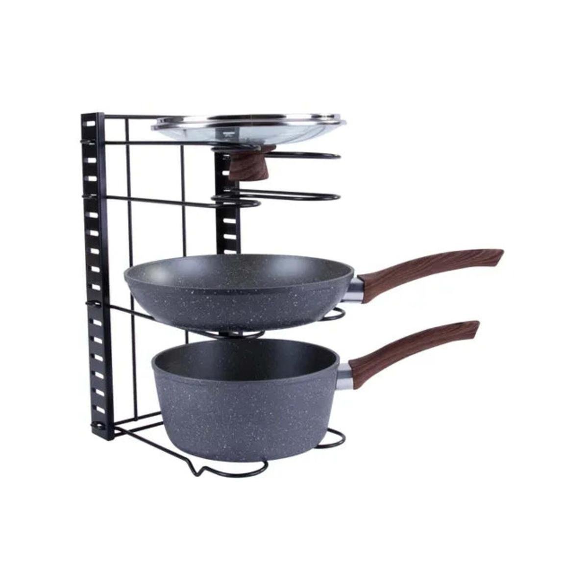 Living Today Single Sided Multi Tiers Frying Pan Lid Storage Rack ...