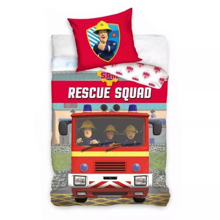 Fireman Sam Rescue Squad Quilt Cover Set - Single Bed - Bunnings Australia