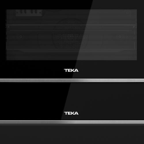 Teka 60cm Compact Warming Drawer With Black Glass And Stainless Steel ...