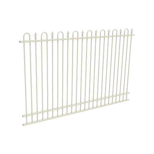 ProtectorAl 2400 x 1500mm Surfmist Aluminium Loop And Spear Pool Fence ...