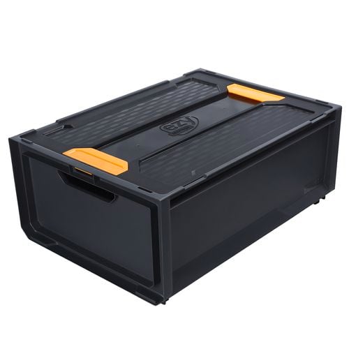 Ezy Storage 44L Grey Bunker System Crate - Bunnings Australia