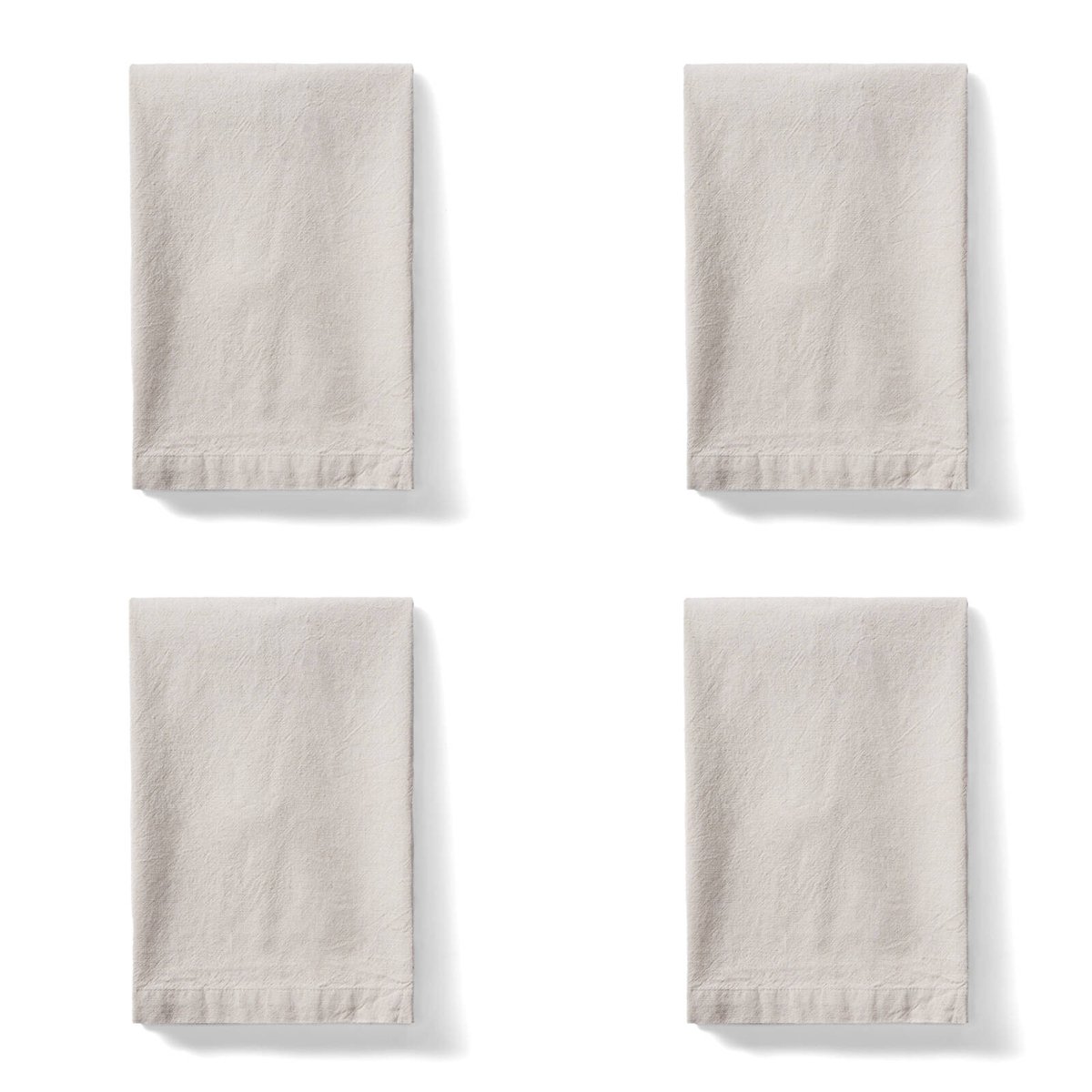 Amalfi Sorrento Liveable Linen Napkins 4pcs Set Taupe 45x45x1cm ...
