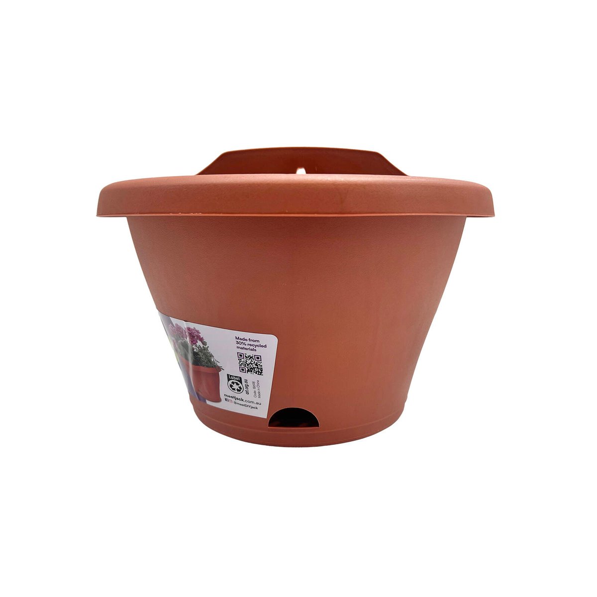 Jack 250mm Terracotta Petite Garden Up Wall Pot - Bunnings Australia