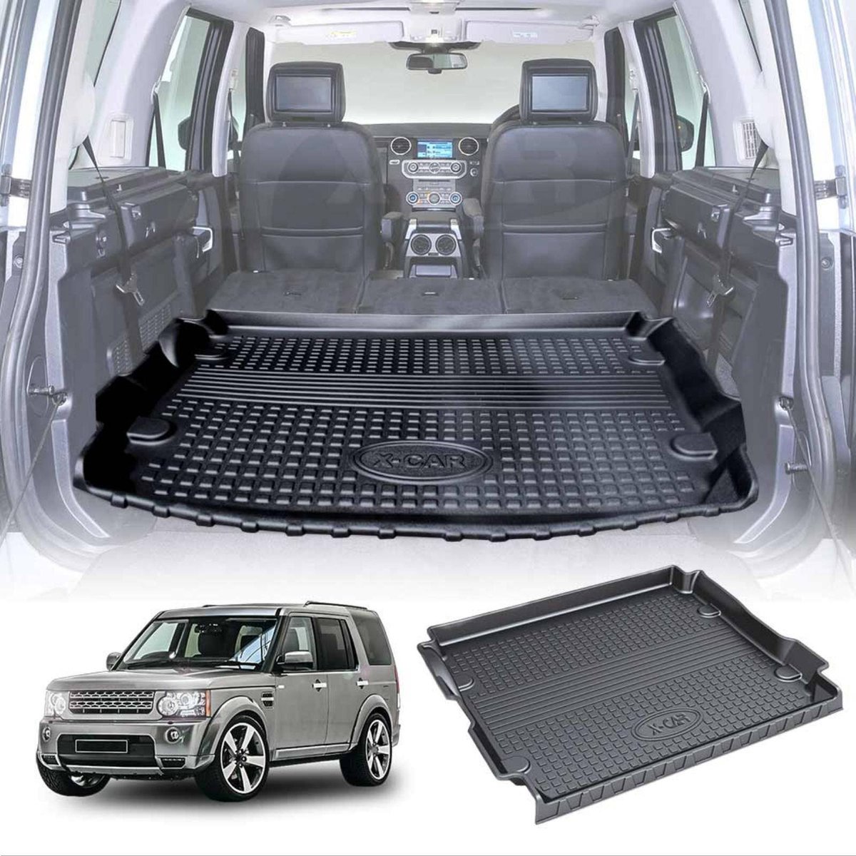Cargo Rubber Waterproof Trunk Mat Boot Liner for Land Rover Discovery ...