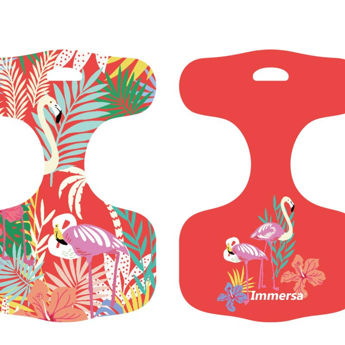 Immersa Small Graphic Flamingo Deluxe Pool Saddle Noodle Float ...
