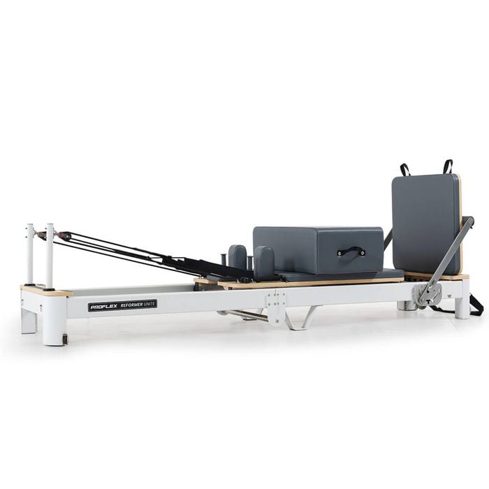 PROFLEX Aluminium Pilates Reformer Machine, Stretch Bed with box and ...