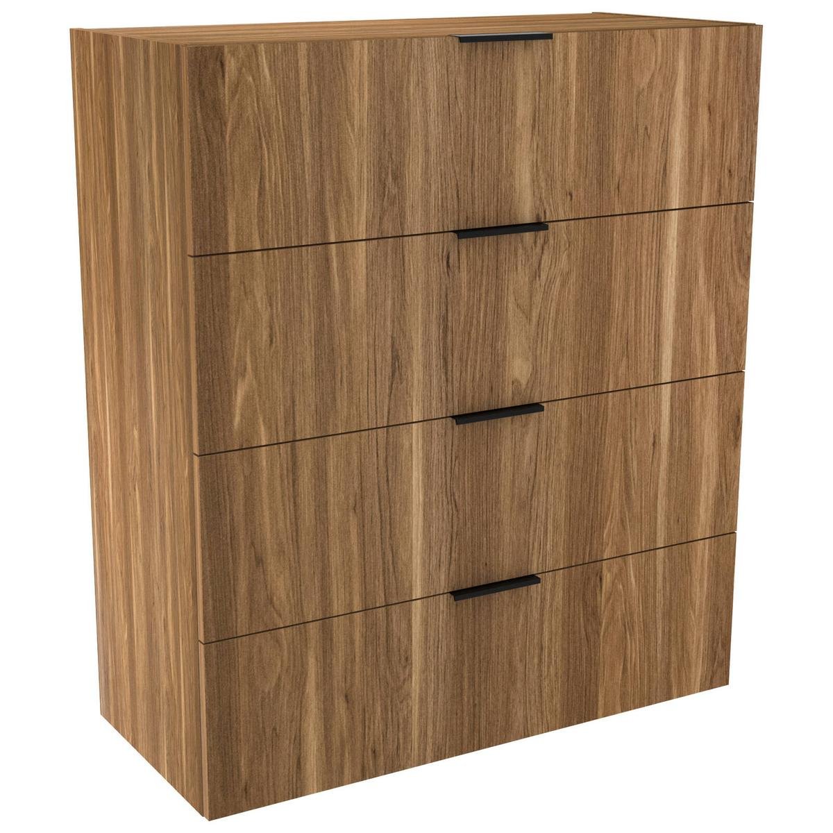 Lugna 1024 x 900 x 380mm Cove 4 Drawer Ready to Assemble Unit ...
