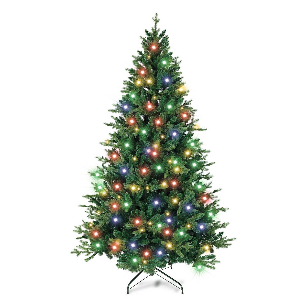Mirabella 3m 10ft Hampshire Pre-Lit Dual Colour Christmas Tree ...