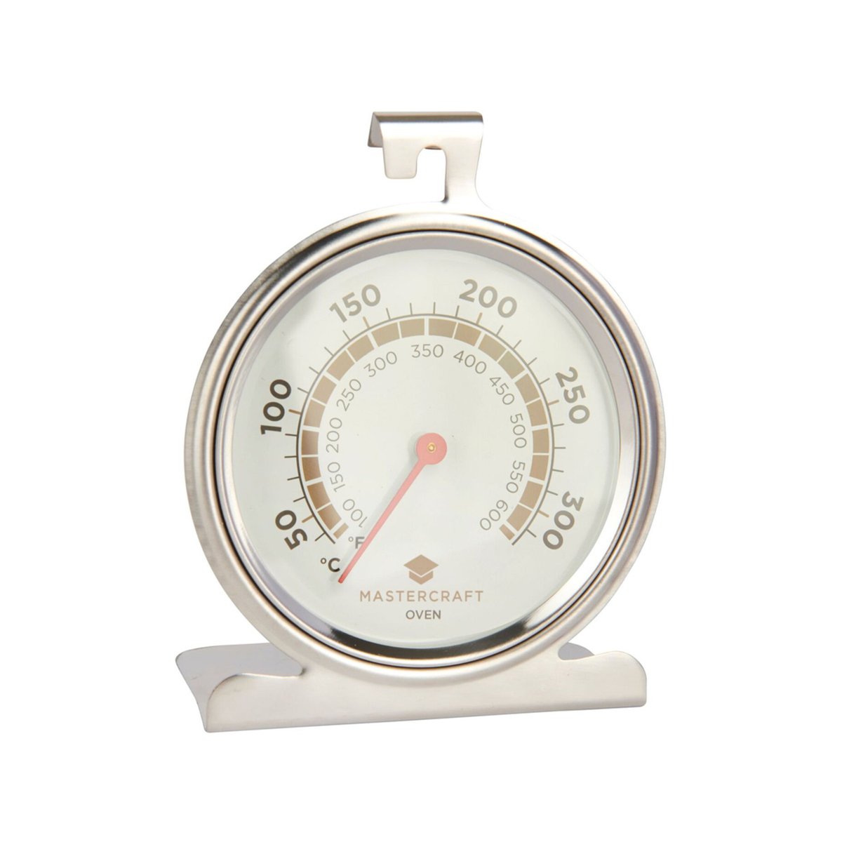 Mastercraft Round 10cm Stainless Steel Oven Thermometer - Silver ...
