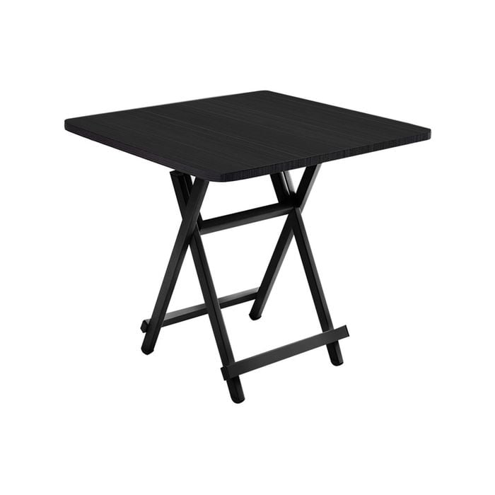 SOGA Black Dining Table Portable Square Surface Space Saving Folding Desk Home Decor Bunnings Australia