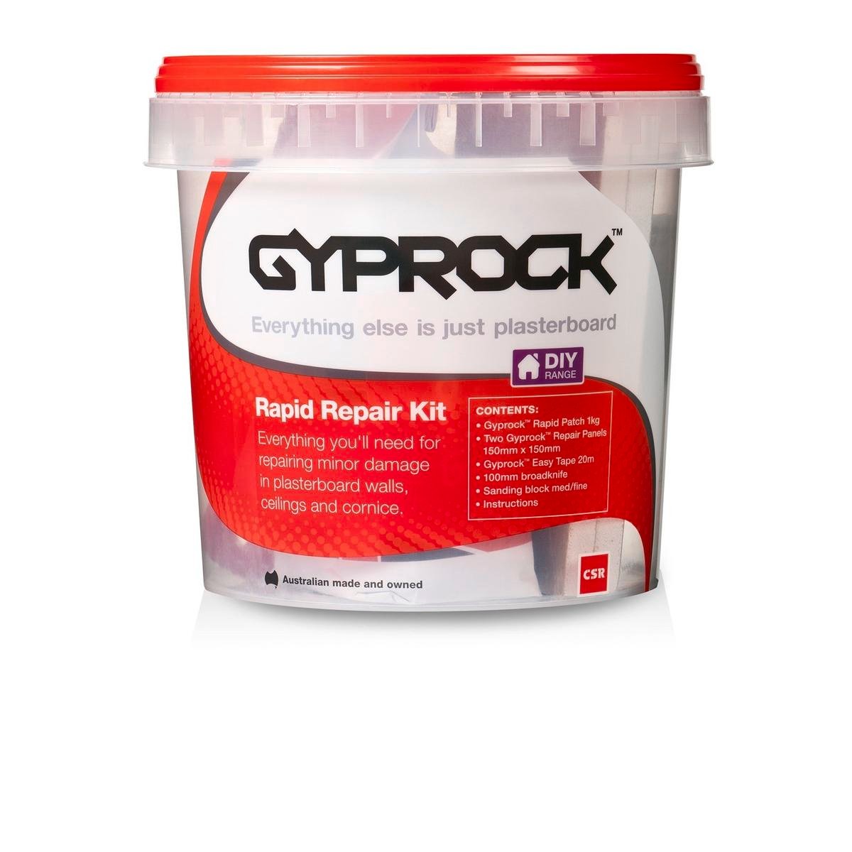 Gyprock CSR 1.5kg DIY Rapid Plaster Repair Kit - Bunnings Australia