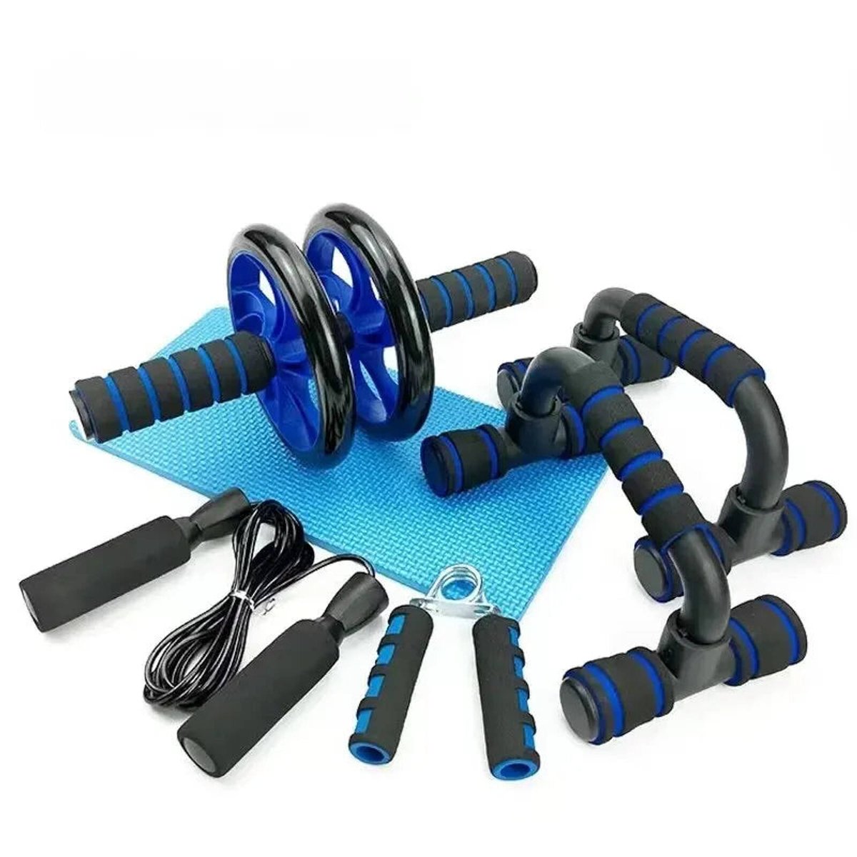 NNEOBA Multi-functional Equipment 4-Piece Fitness Wheel Set - Bunnings ...