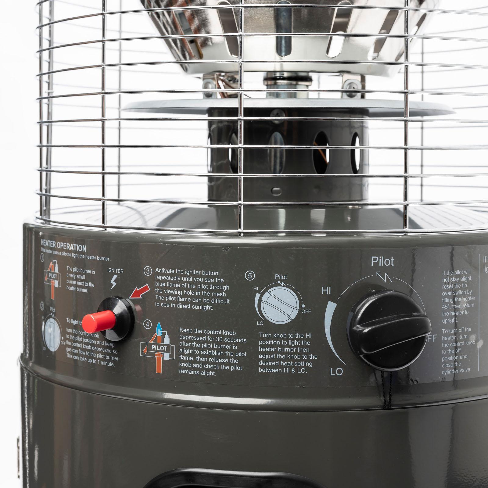 Mimosa Charcoal Outdoor Area Gas Heater Bunnings Australia