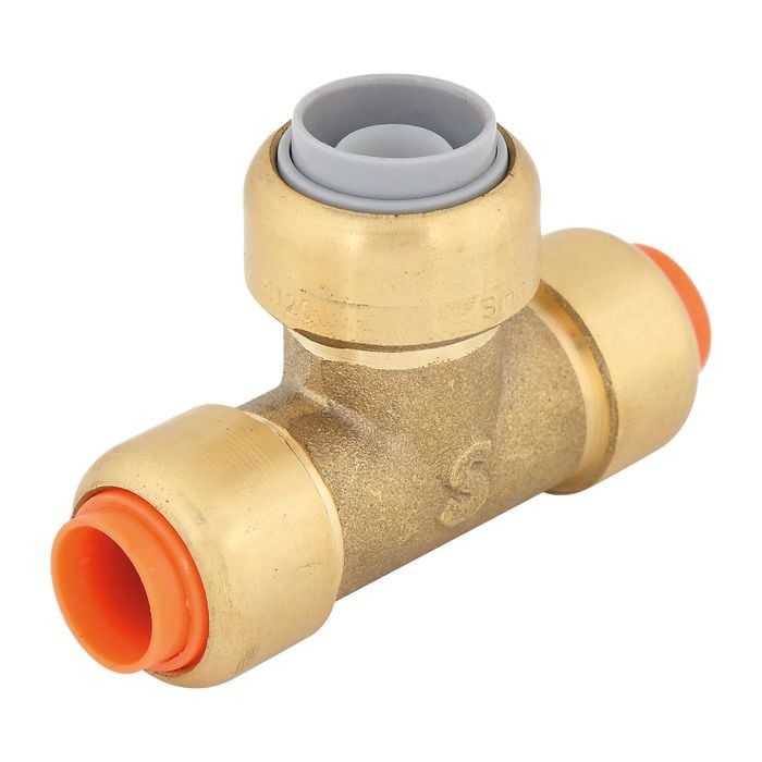 SmarteX-PEX Copper 16 x 15 x 15mm Conversion Tee - Bunnings Australia
