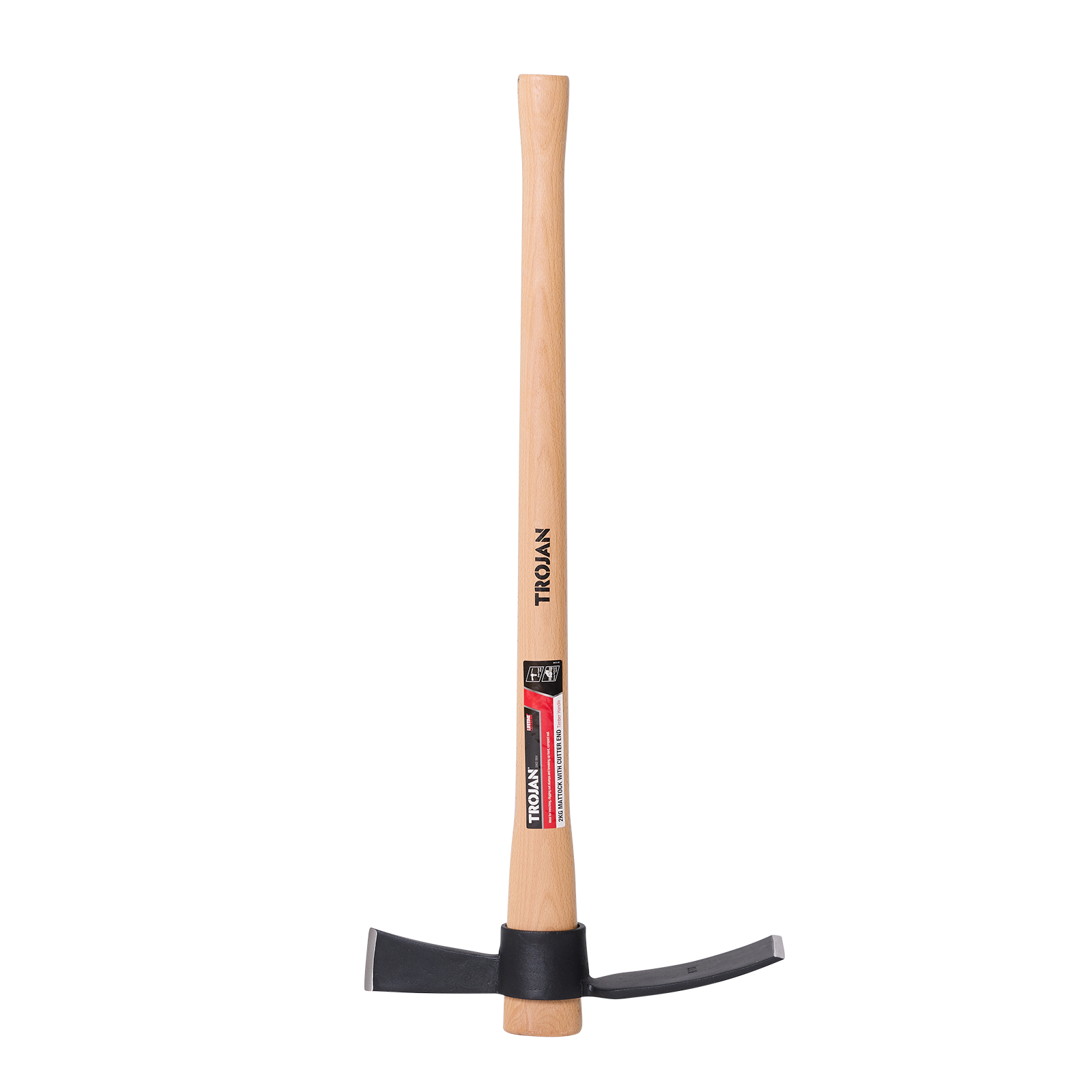 2kg Mattock With Cutter End Timber Handle | Trojan