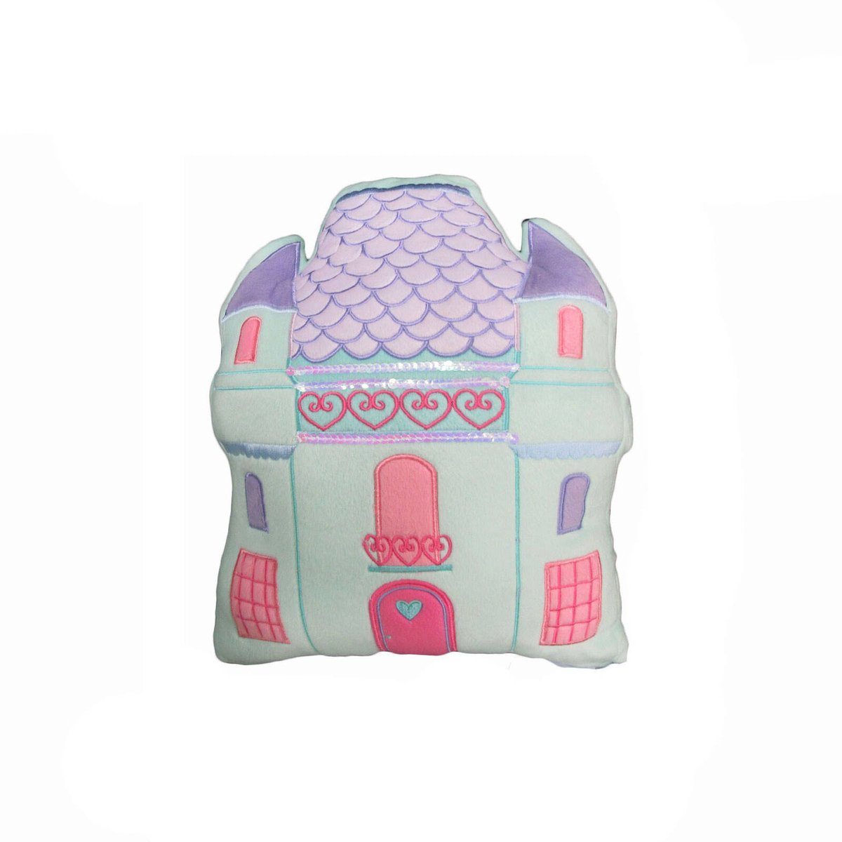 Linen House Castle Shape Filled Embroidered Cushion - Bunnings Australia