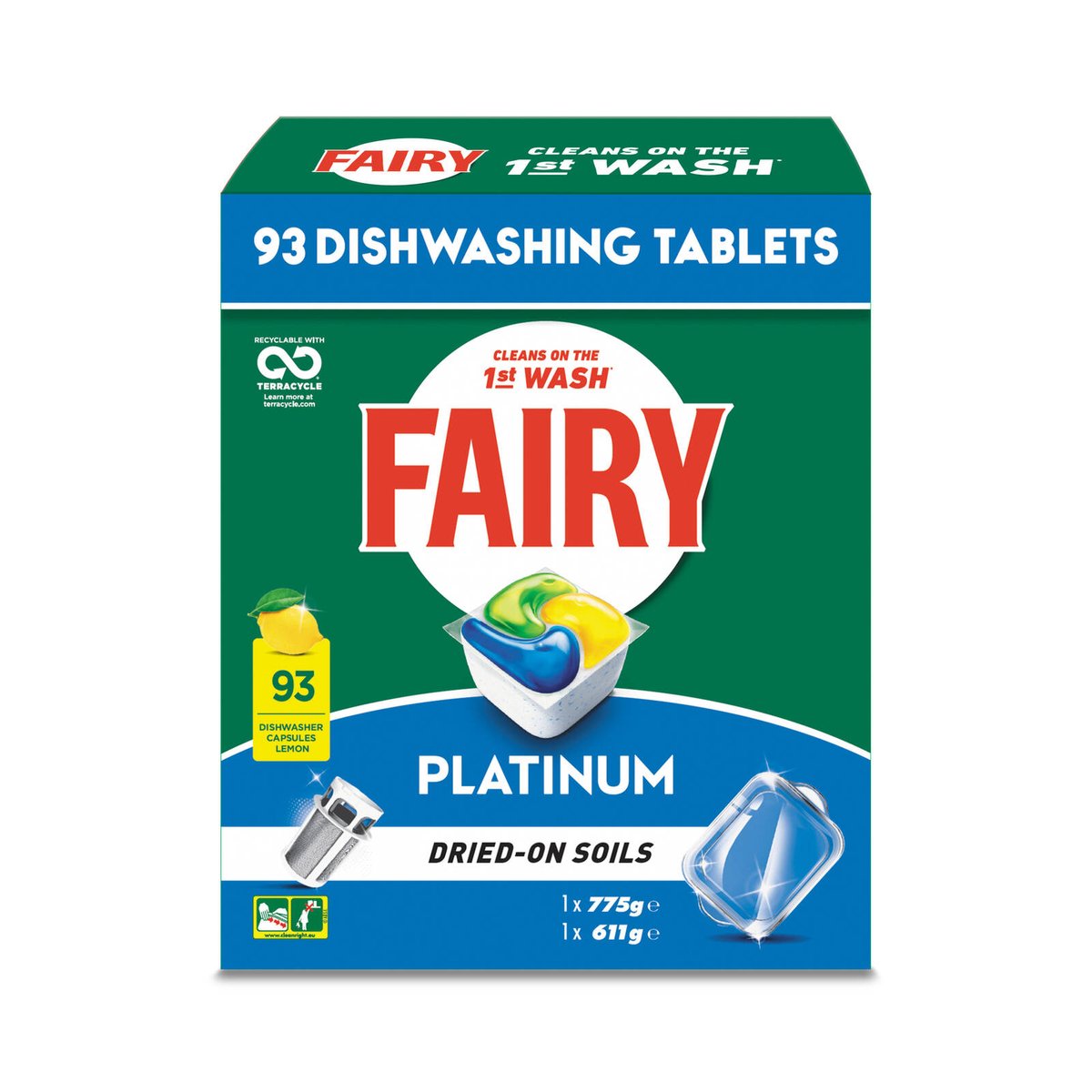 Fairy Platinum Dishwashing Tablets - 93 Pack - Bunnings Australia