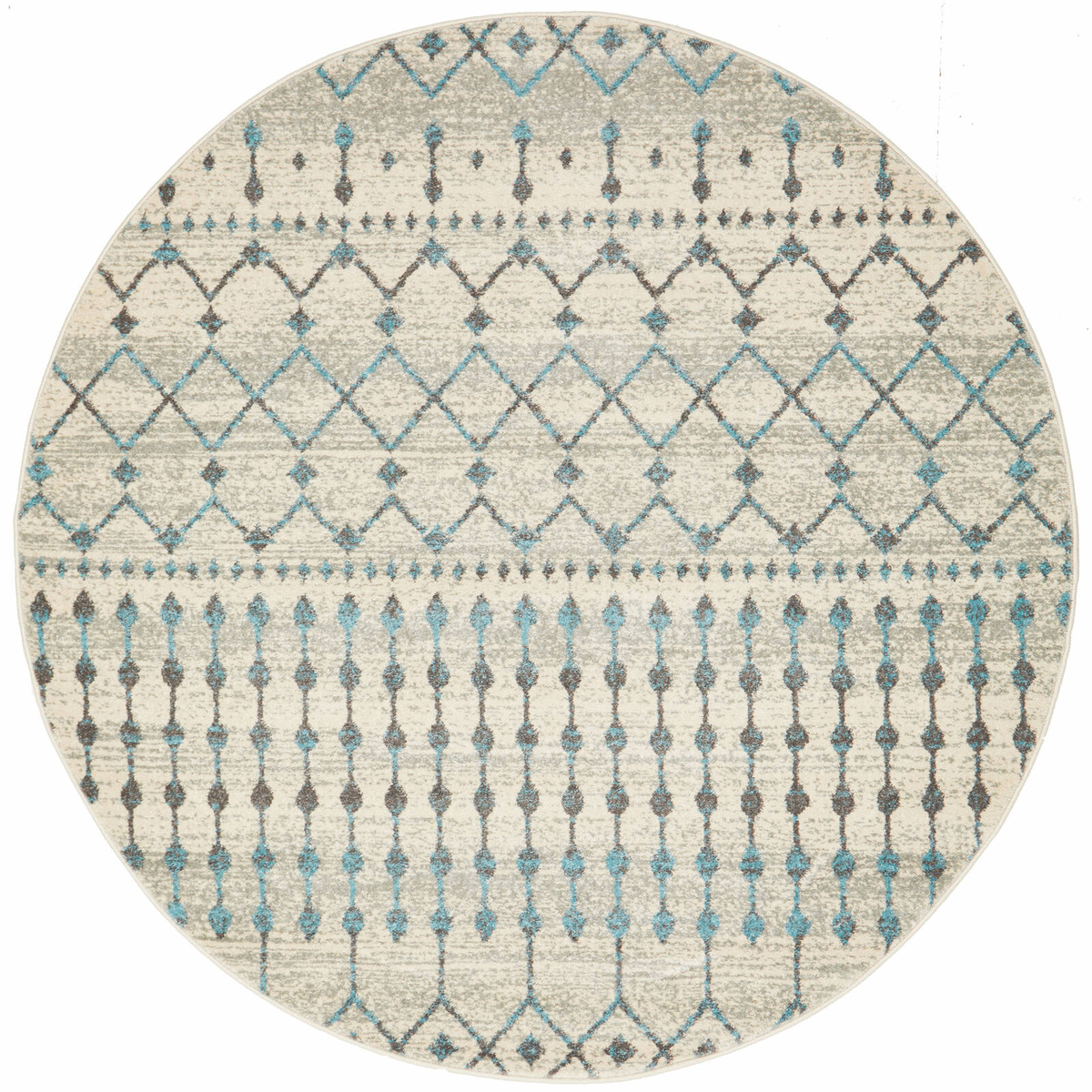 Sense 260 White Round 200X200Cm Rug - Bunnings Australia