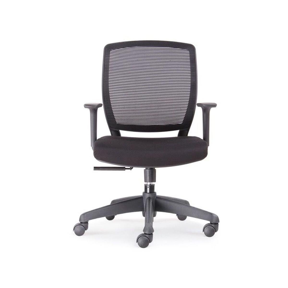 Rapidline Hartley Task Promesh Medium Back Chair Black - Bunnings Australia