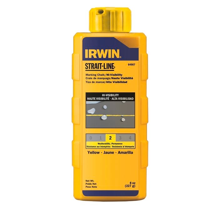 IRWIN 8oz Yellow Straitline Chalk Powder - Bunnings Australia