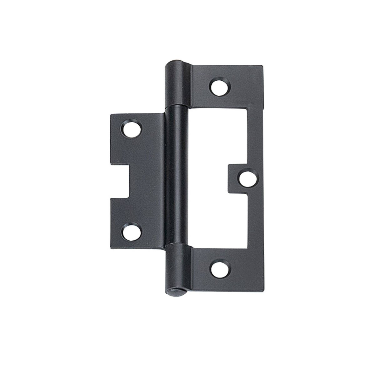 Delf 90mm Black Fixed Pin Non Mortise Hinge - 12 Pack - Bunnings Australia