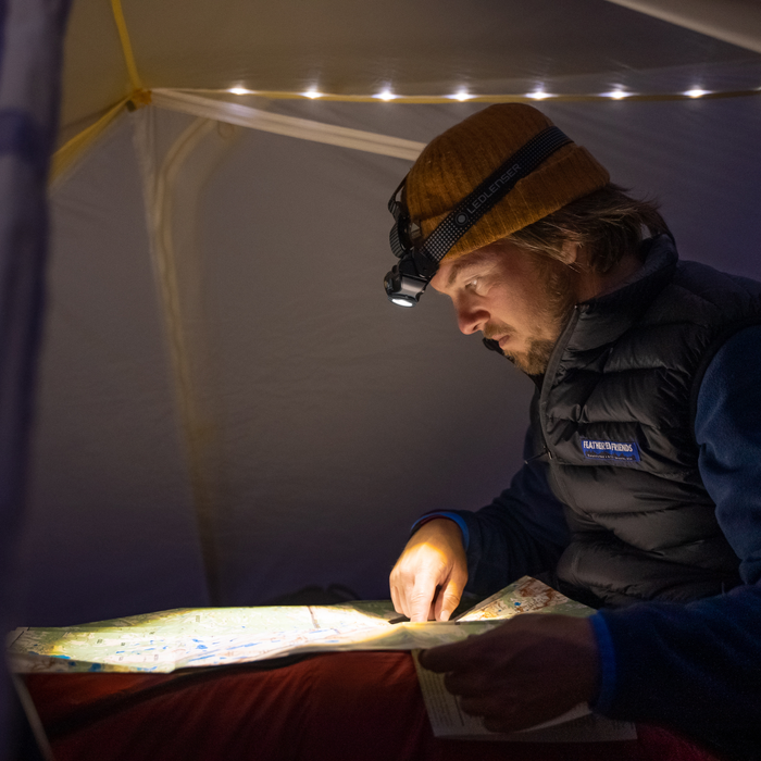 Ledlenser 600lm Red Night Mode Black And Grey MH7 Rechargeable Premium ...